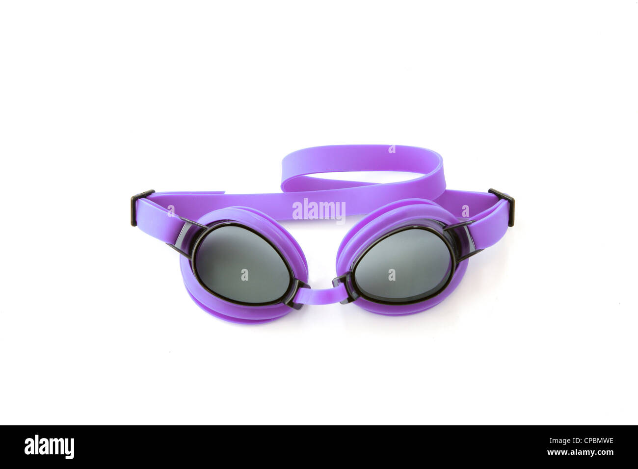 Purple swimming goggles Stock Photo - Alamy