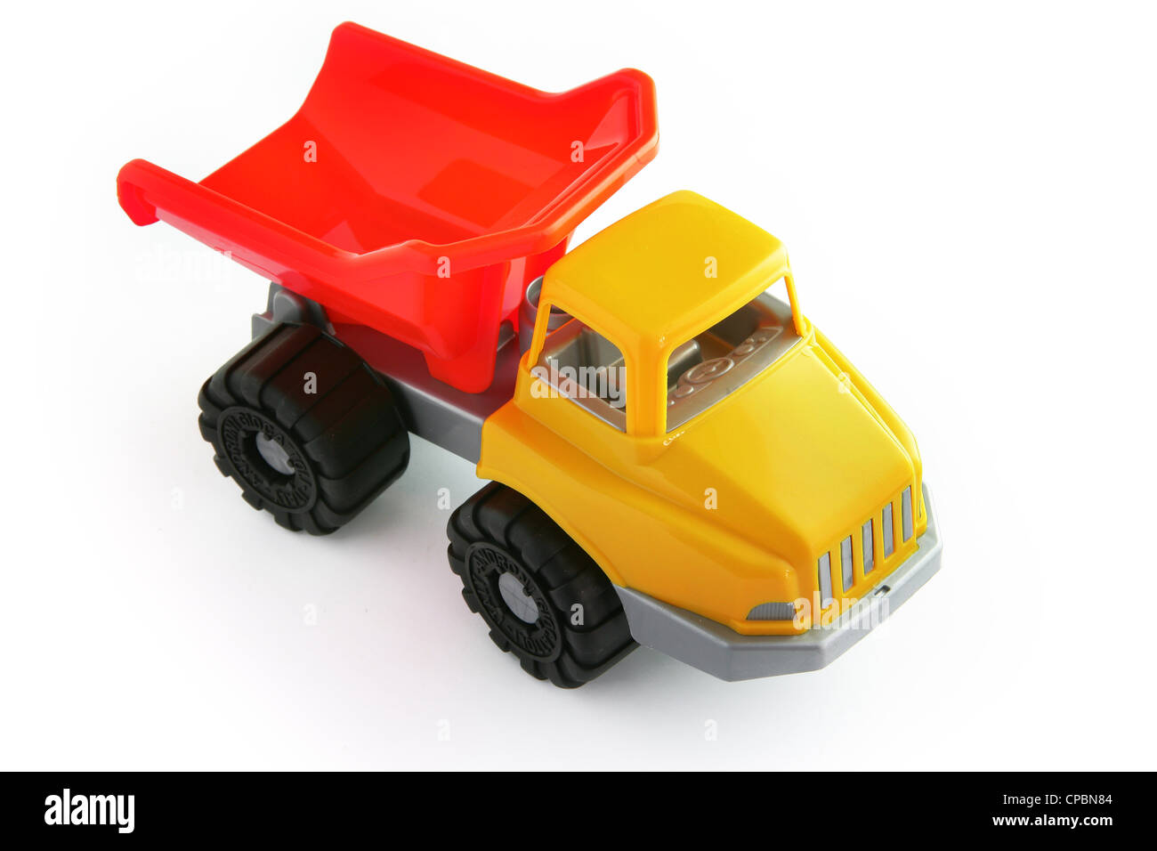 Plastic toy dumper truck hi-res stock photography and images - Alamy