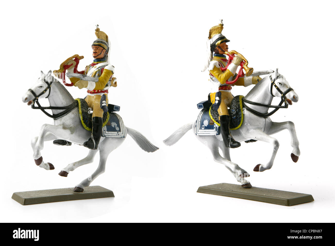 Two cavalier figurines Stock Photo - Alamy