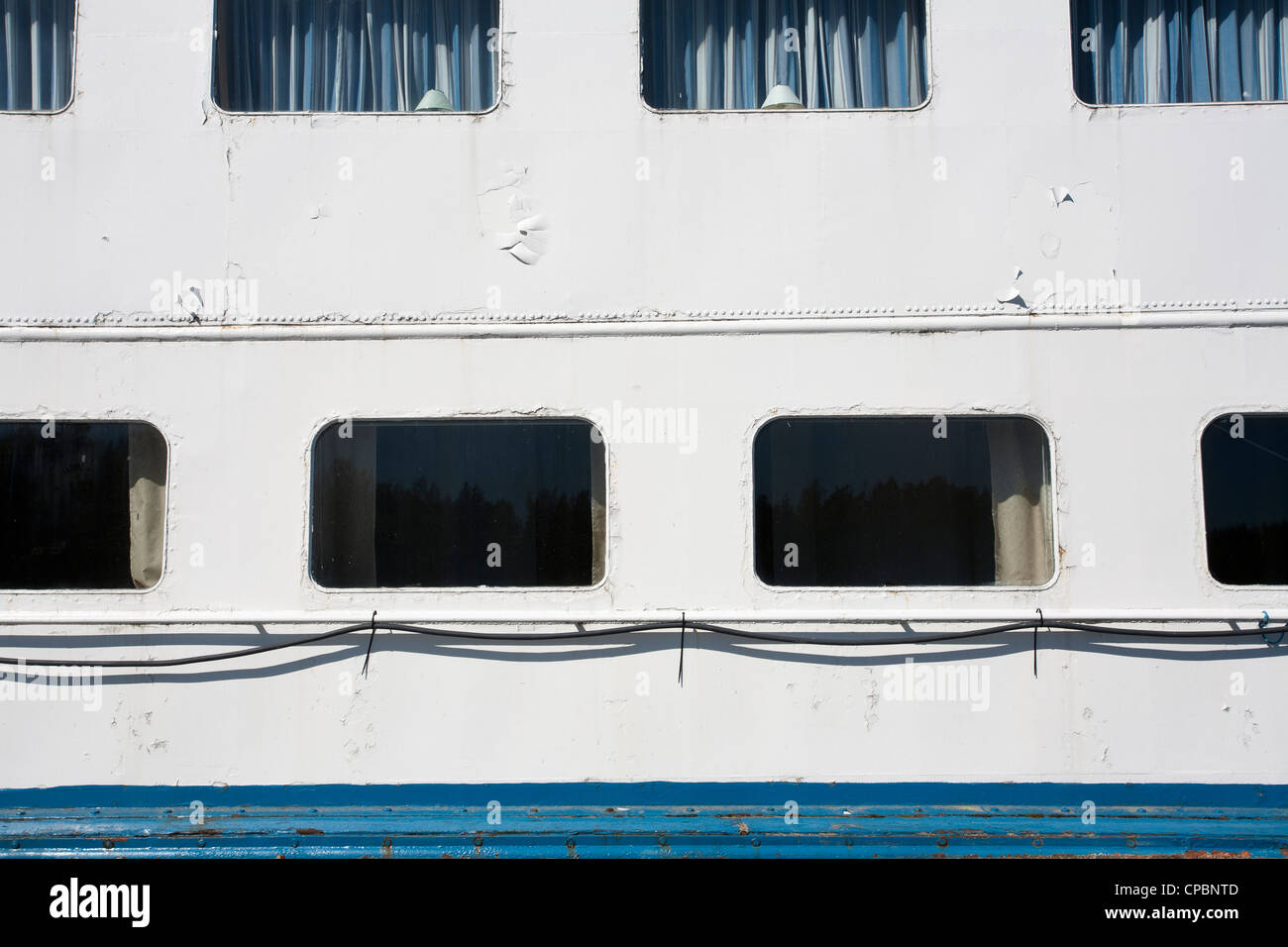 Ship´s cabin windows Stock Photo - Alamy