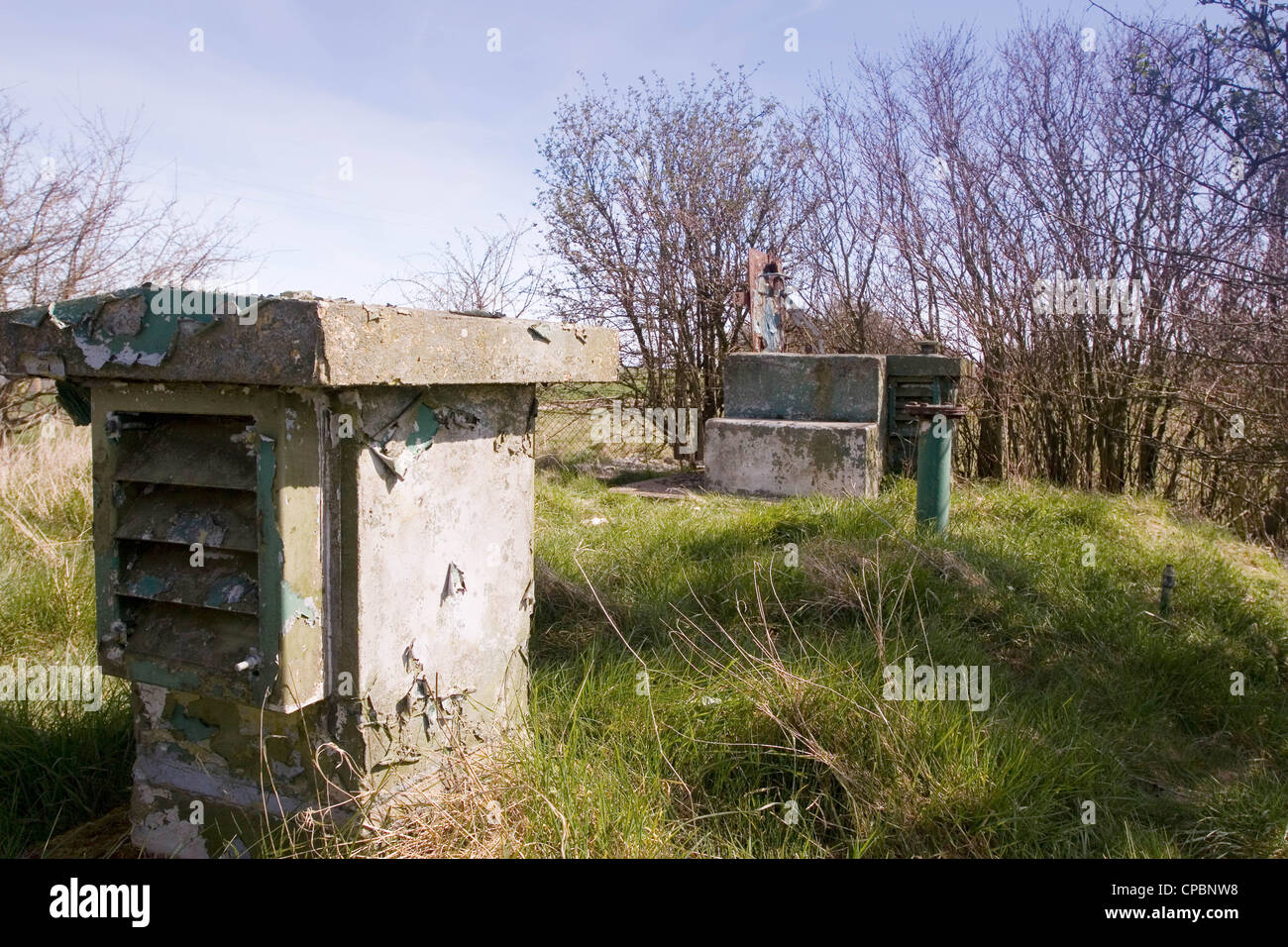 Royal Observer Corps ROC Cold War bunker in Barham Kent England UK ...