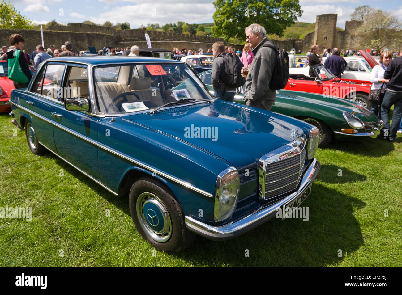Mercedes saloon car at the Marches Transport Festival exhibition of ...