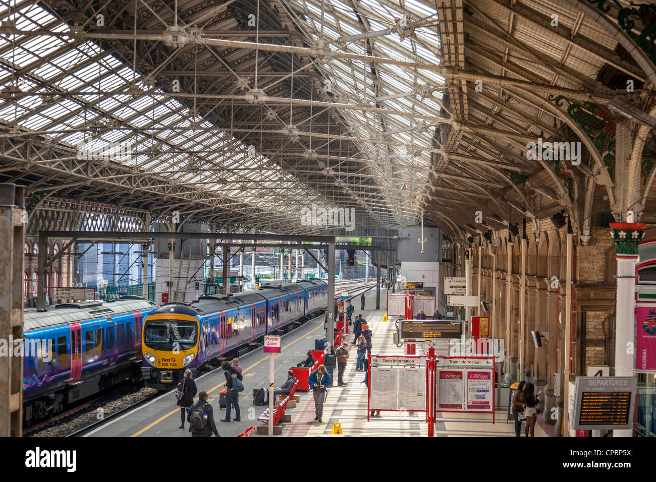 Preston station on the West Coast main line. WCML Stock Photo - Alamy