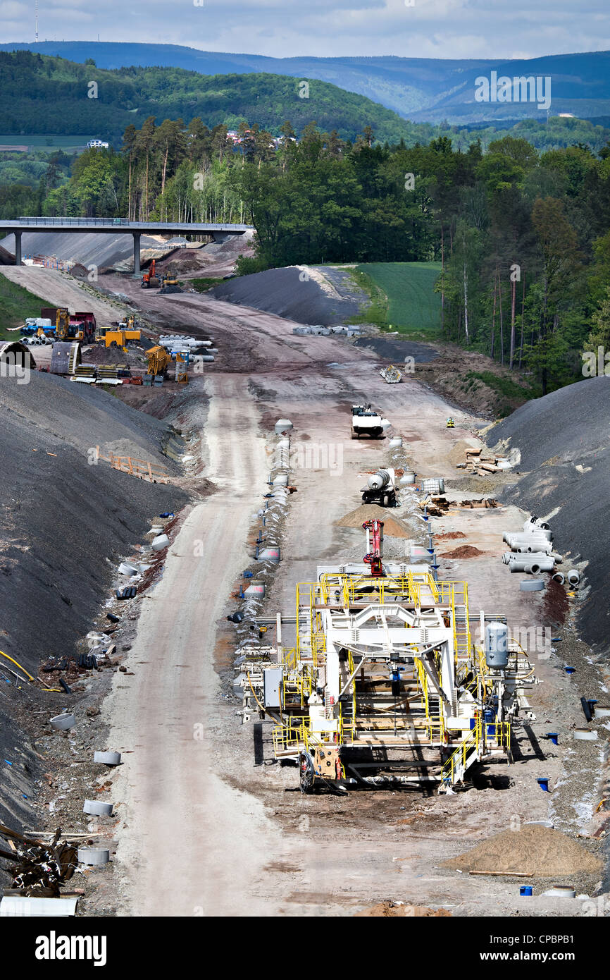 Autobahn construction hi-res stock photography and images - Alamy