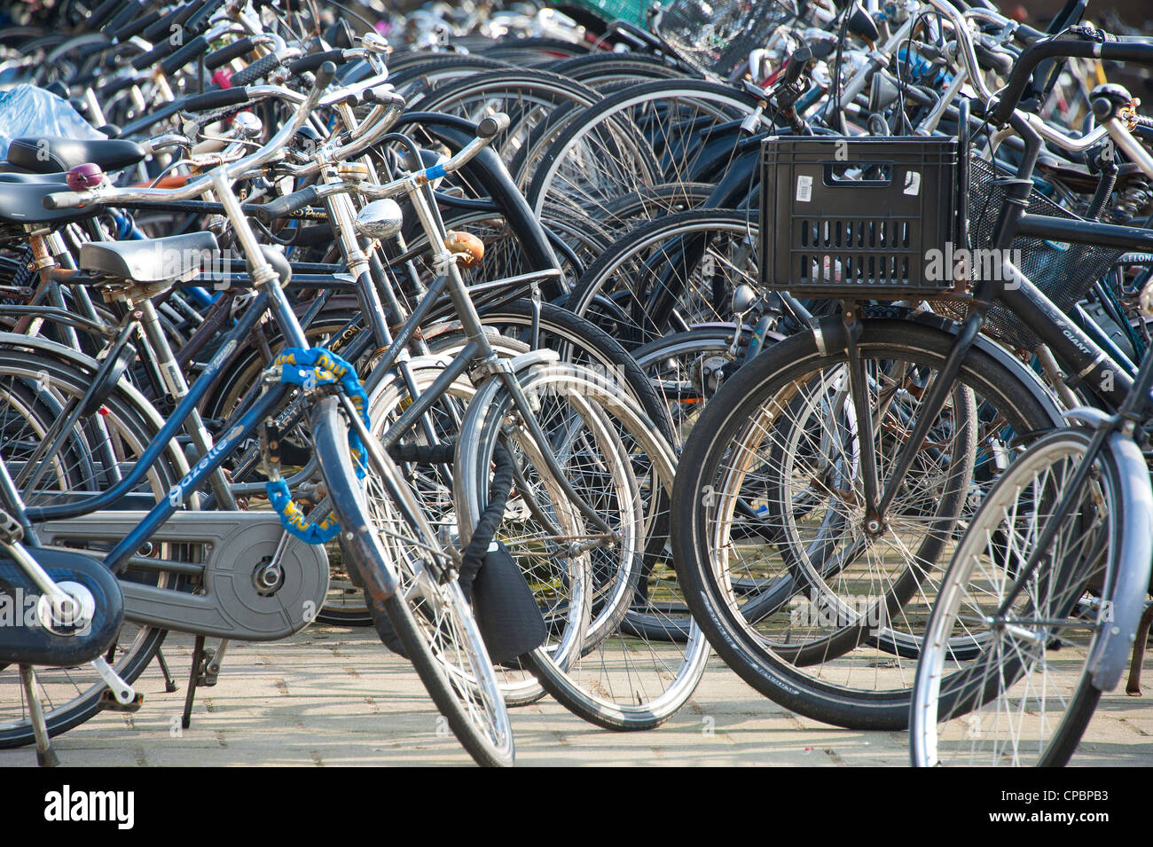 Amsterdam bike rack hi-res stock photography and images - Alamy