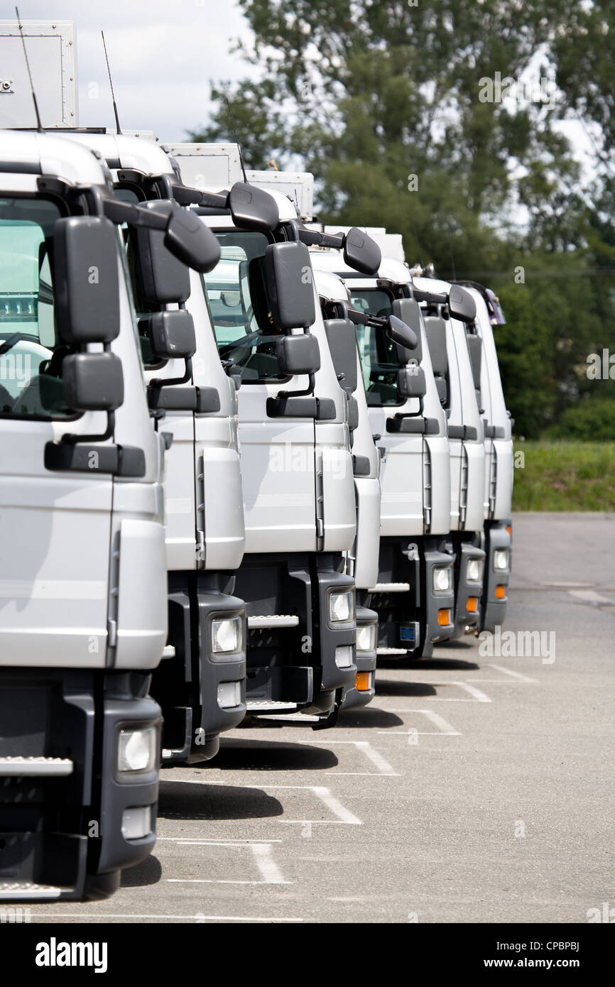 Cargo transport truck line hi-res stock photography and images - Alamy