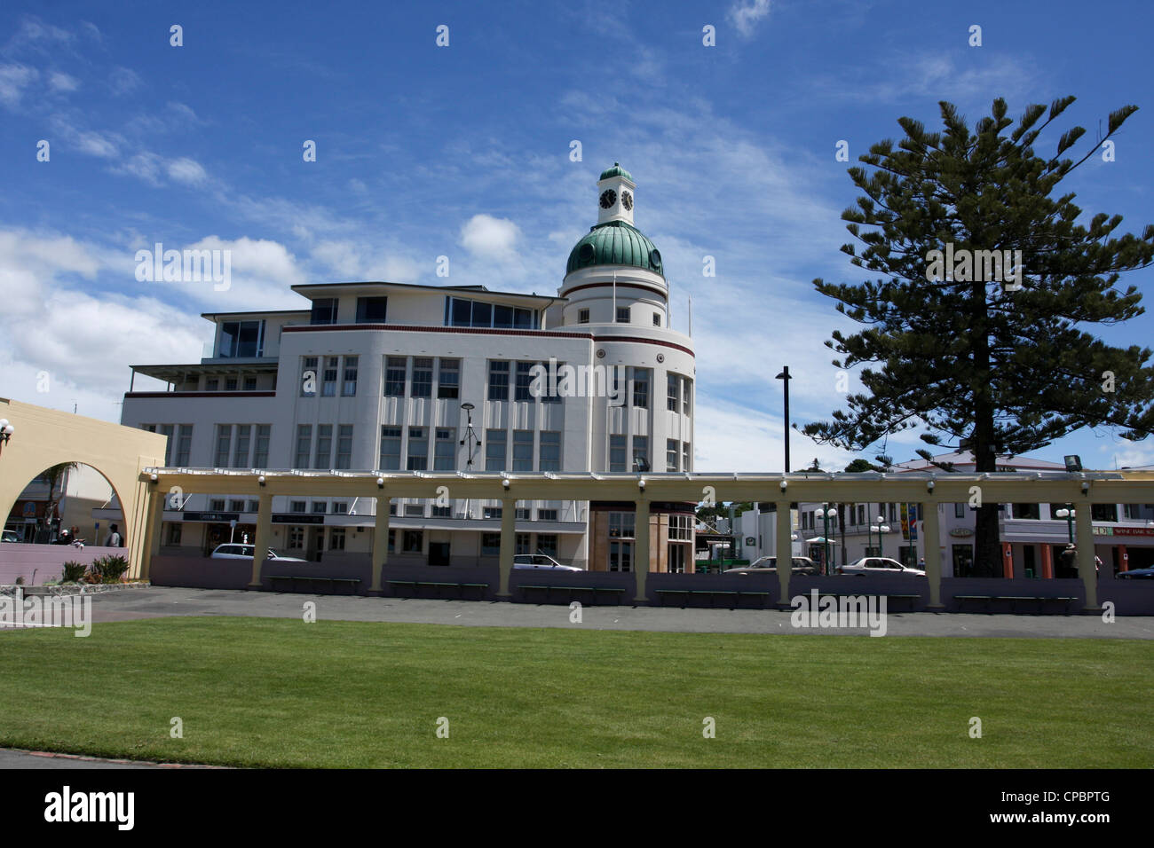 Napier, New Zealand A and B building Stock Photo - Alamy