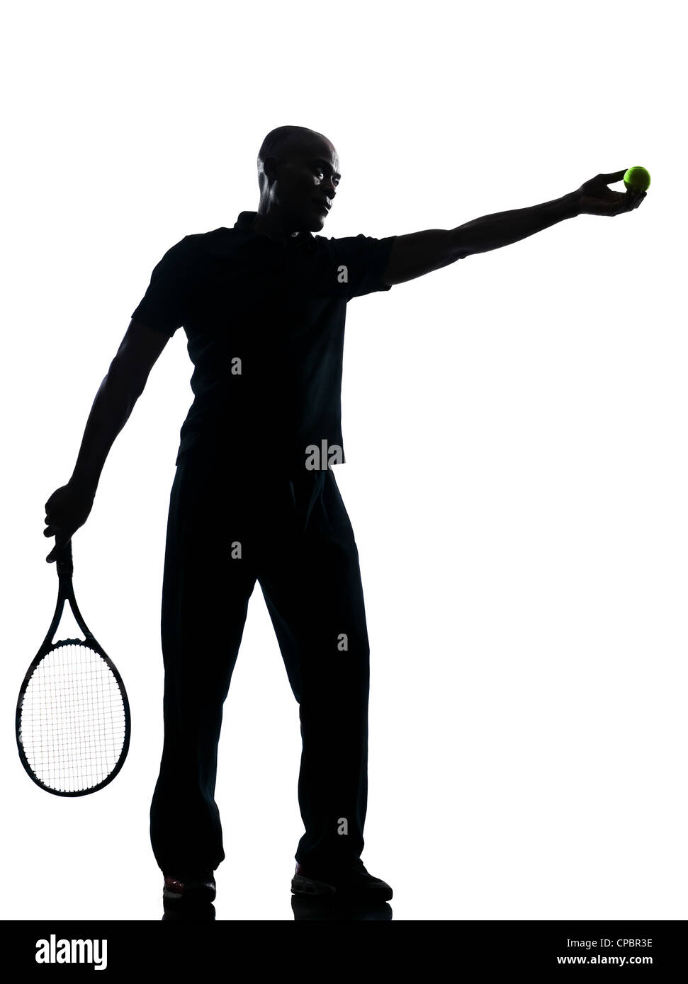 man african afro american playing tennis player on studio isolated on ...
