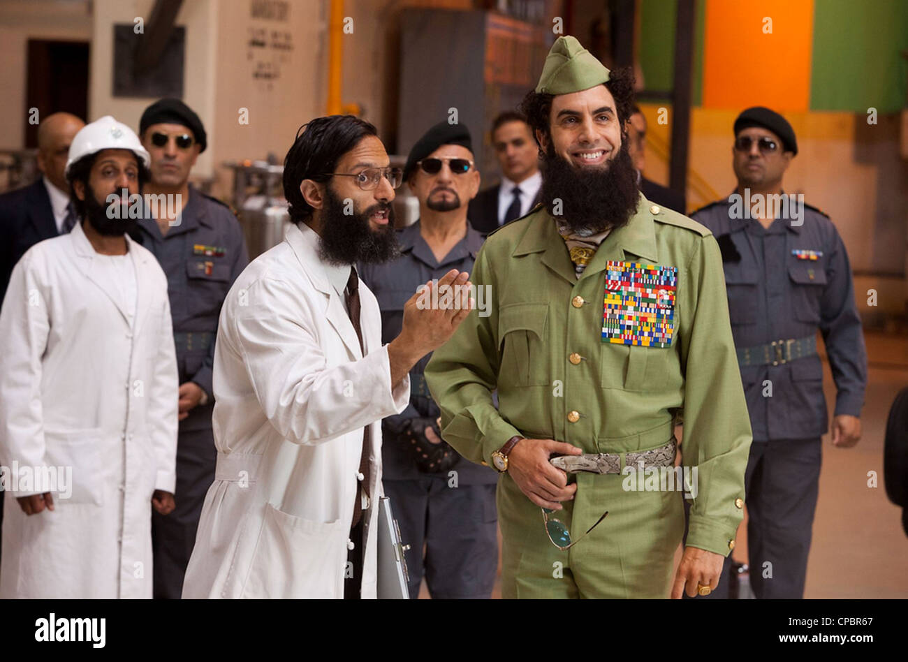 THE DICTATOR 2012 Paramount film with Sacha Baron Cohen with beard ...
