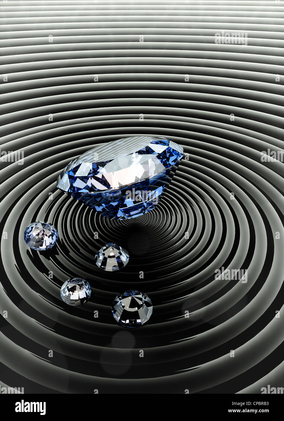 Diamonds on futuristic background Stock Photo - Alamy