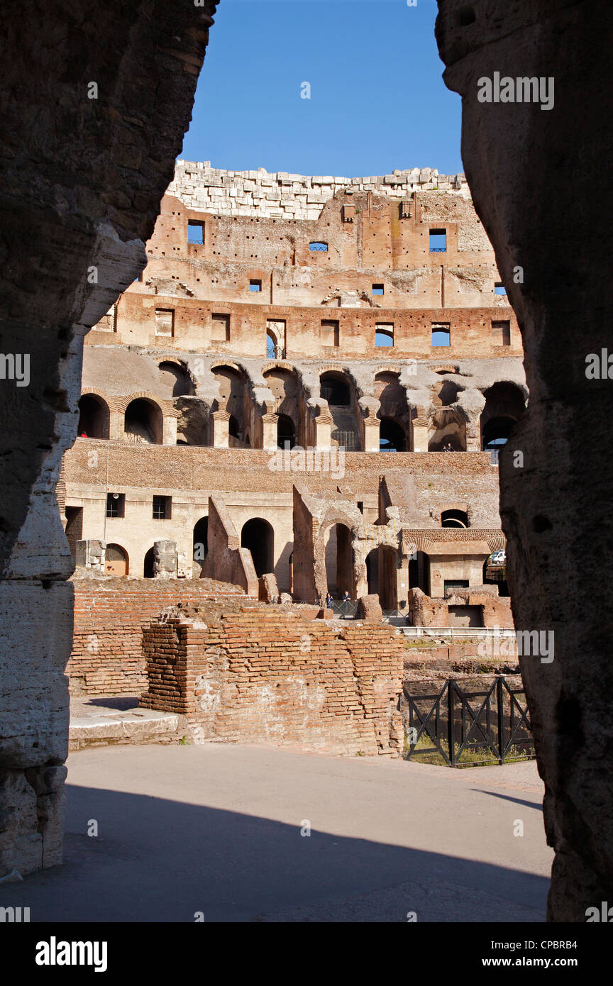 Rome - colosseum interior Stock Photo - Alamy