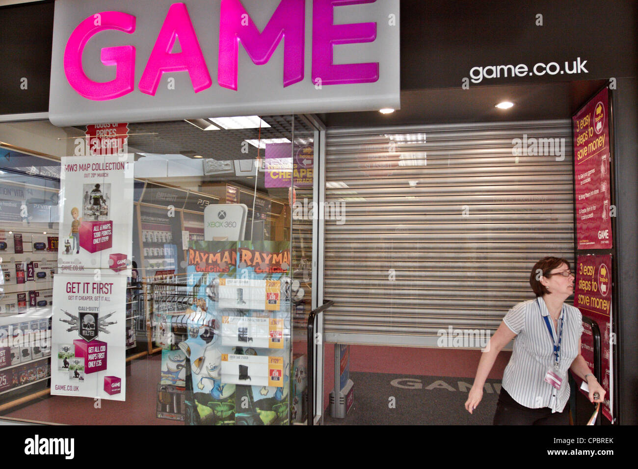 General view of a closed branch of Game in Aylesbury after the group ...