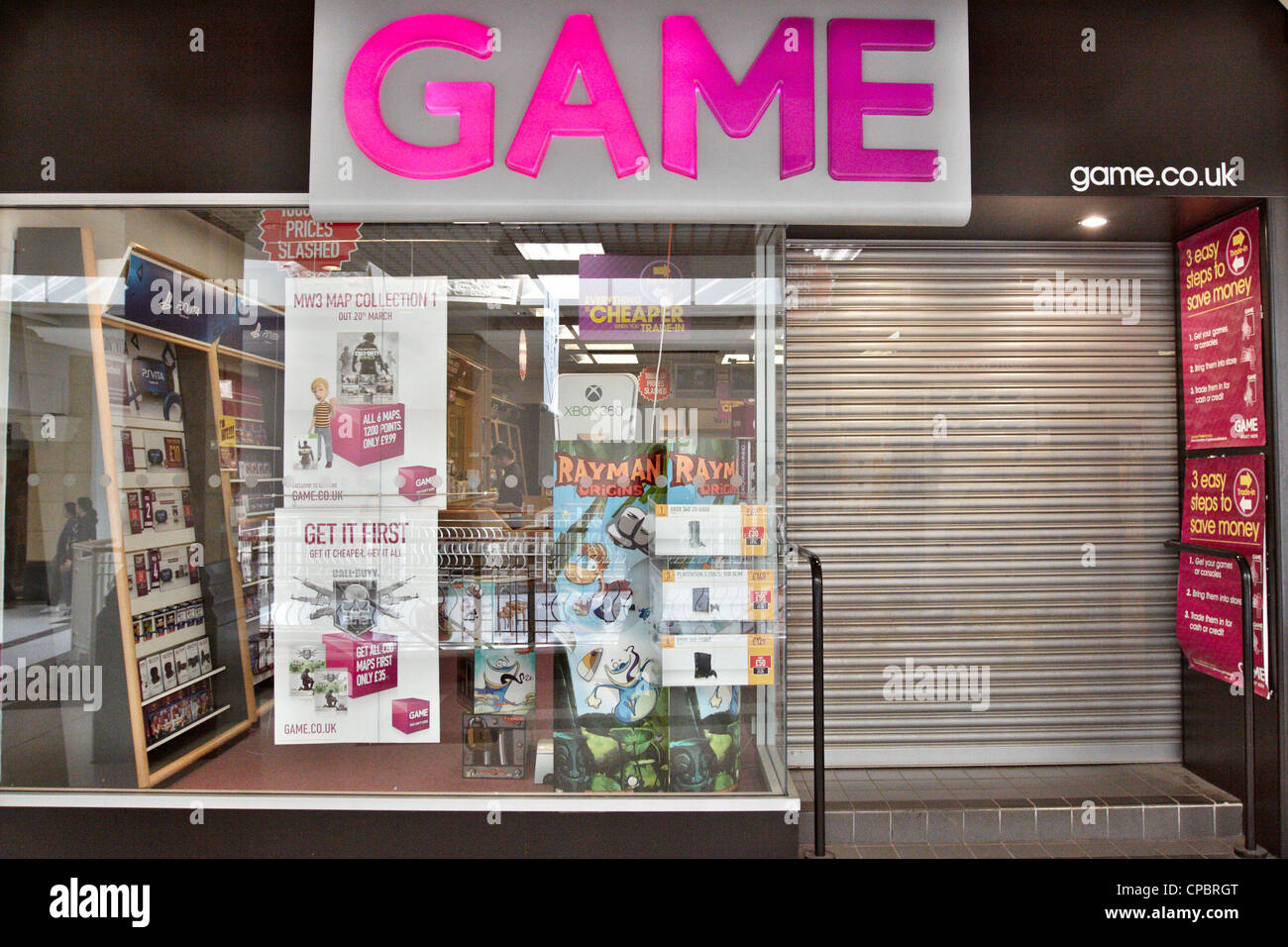 General view of a closed branch of Game in Aylesbury after the group ...