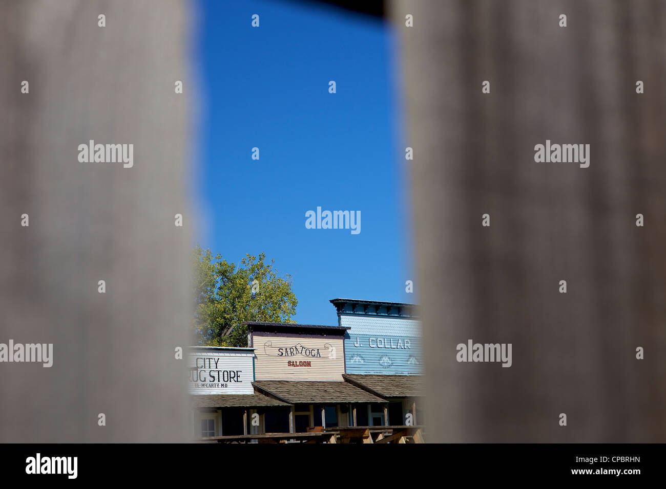 view of front Street in Dodge City, frontier town of the Old West ...