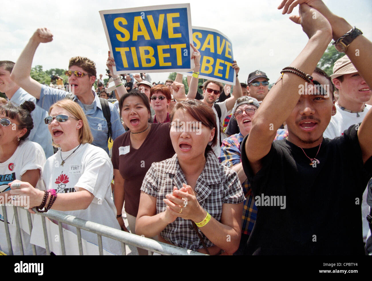 Supporters of Tibetan freedom at the Rally for Tibet at the US Capitol ...