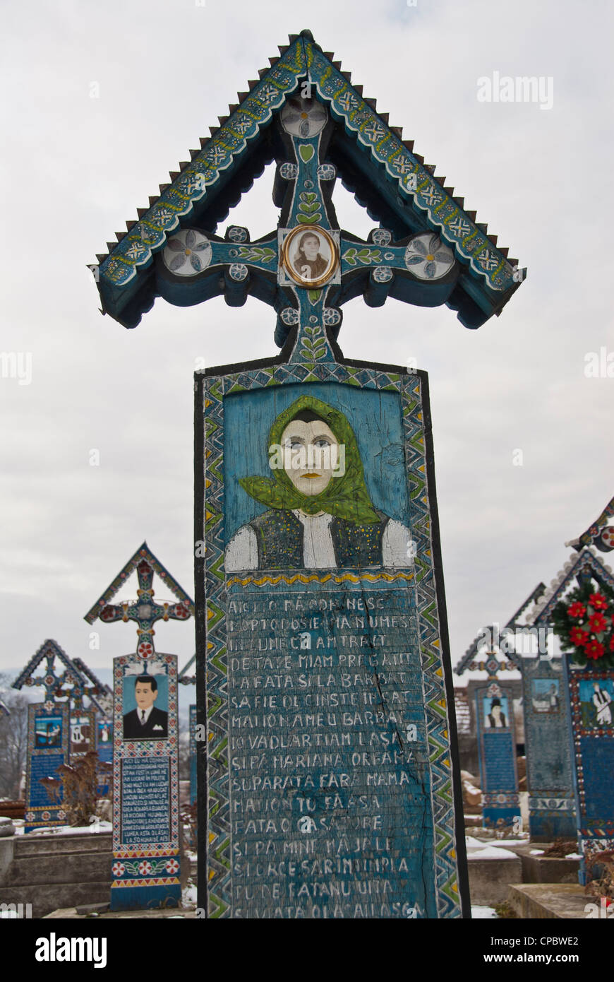 Landmark merry cemetery maramures hi-res stock photography and images ...