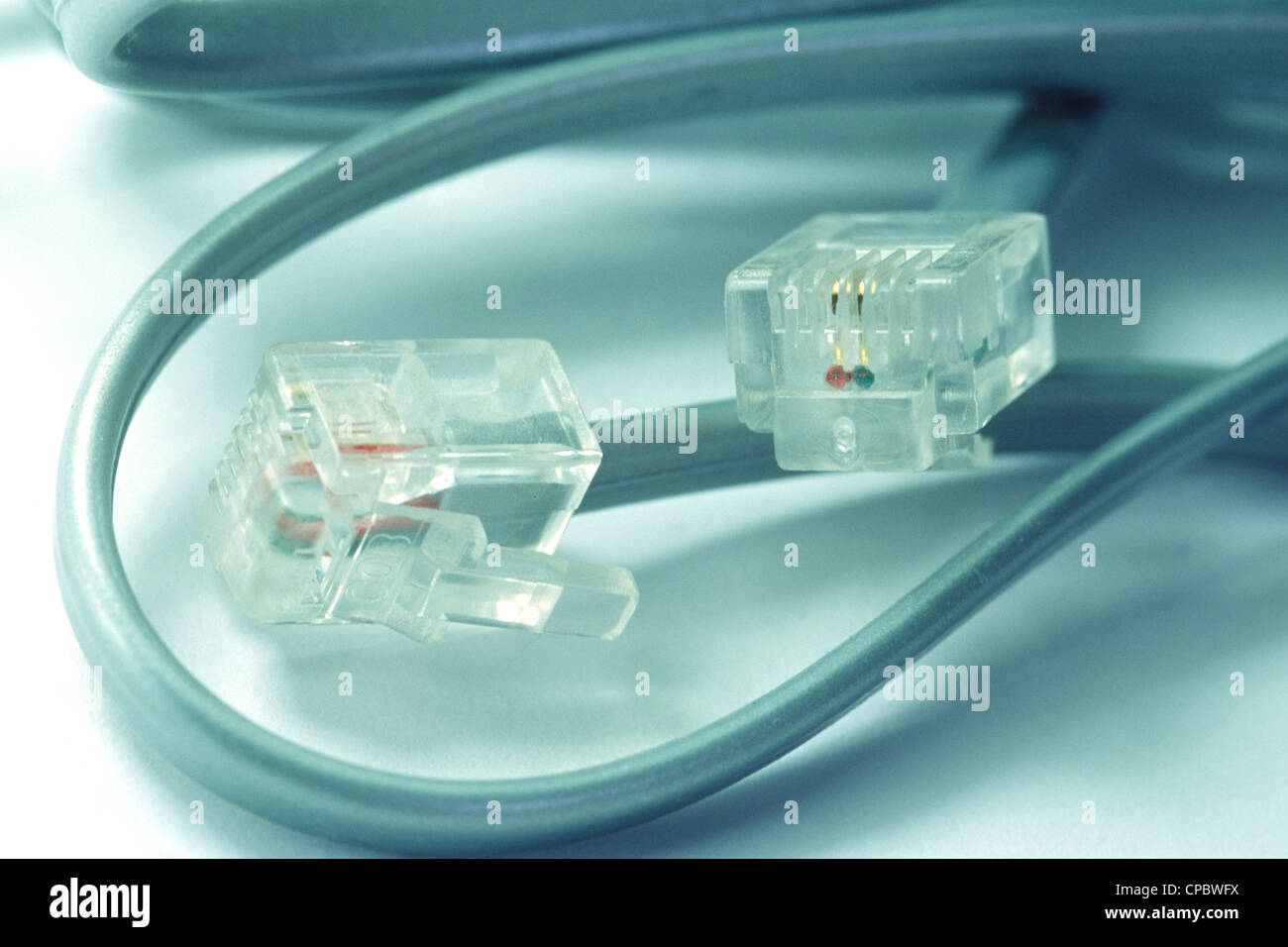 Network Connection Plugs Close up Stock Photo - Alamy