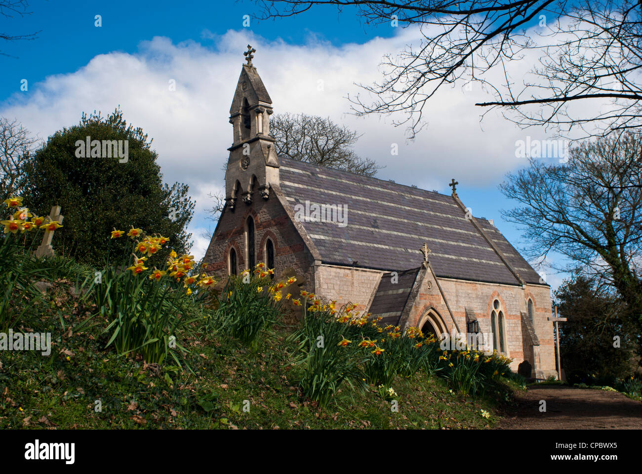 The Holy Trinity Church, Bulcote, Nottinghamshire England UK Stock ...