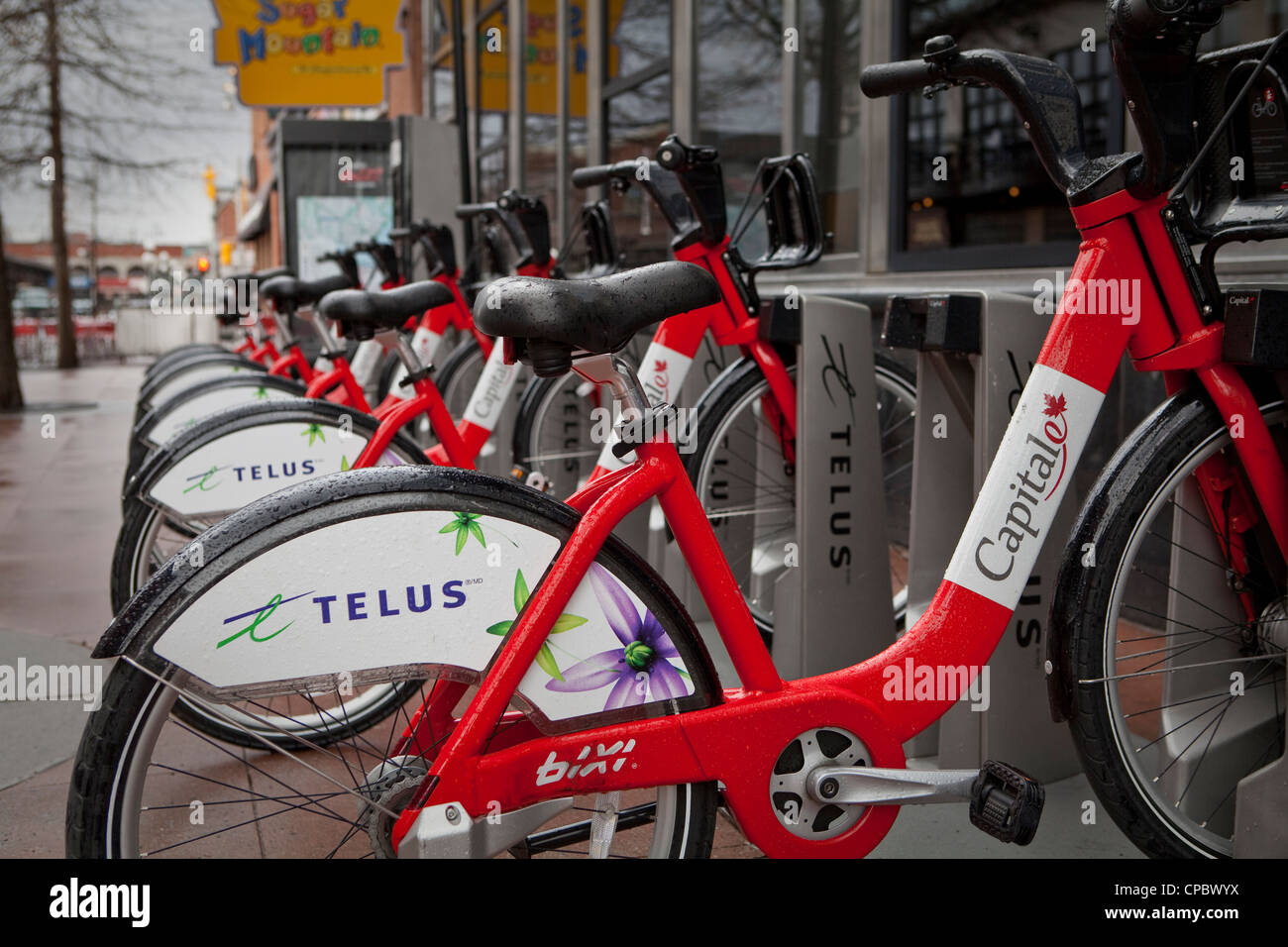 A Capital Bixi station is pictured in Ottawa Stock Photo - Alamy
