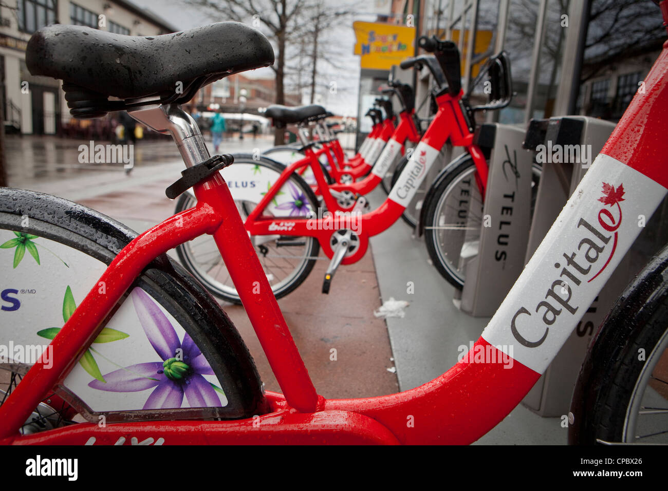 A Capital Bixi station is pictured in Ottawa Stock Photo - Alamy