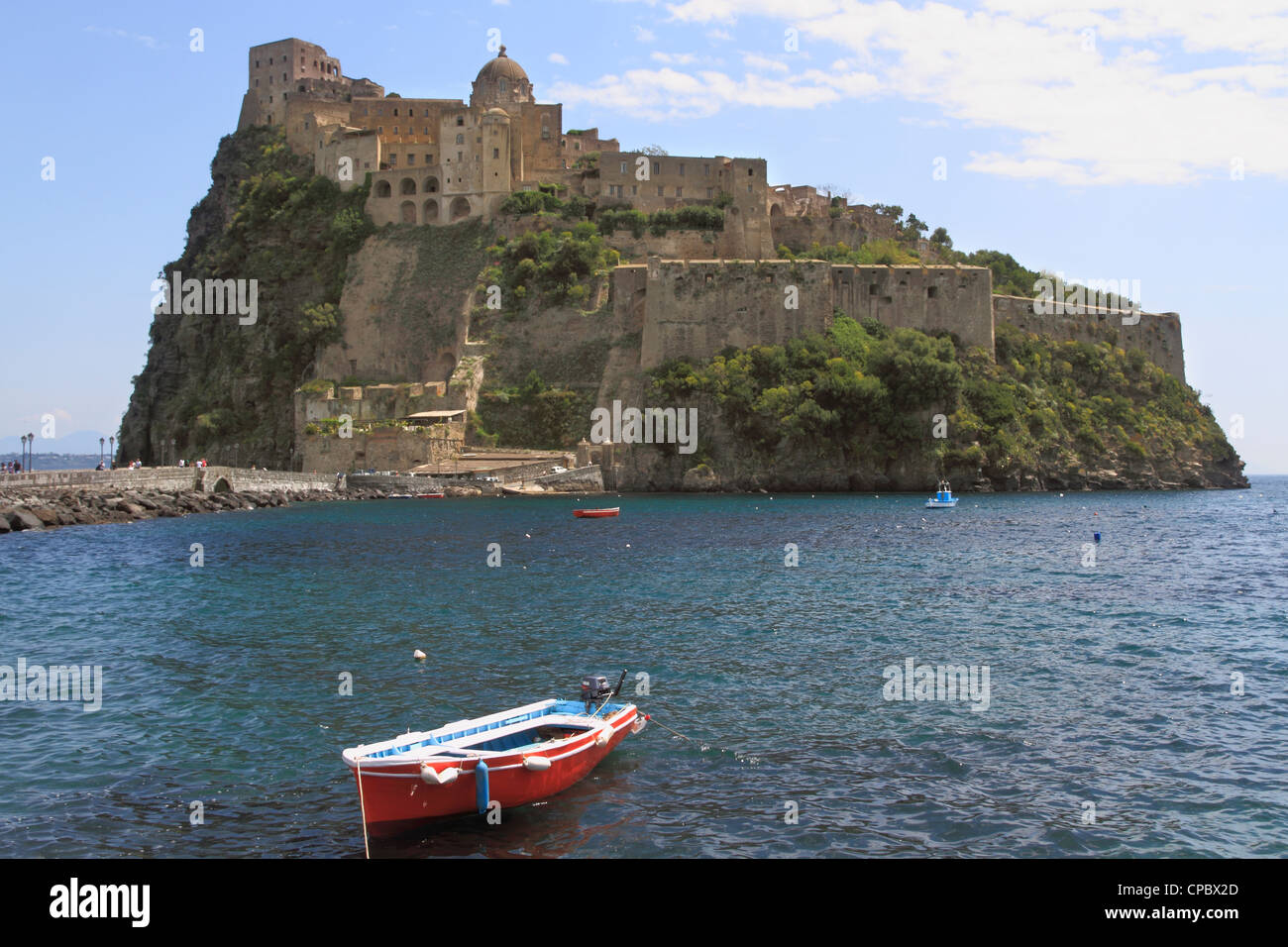 Italy Campania Ischia castle Stock Photo - Alamy