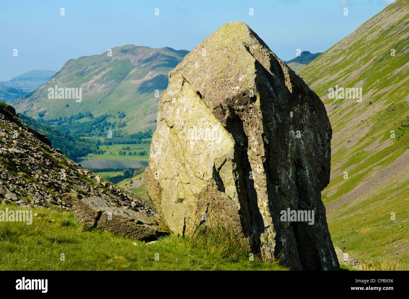 The Kirk Stone, which gives its name to Kirkstone Pass Lake District ...