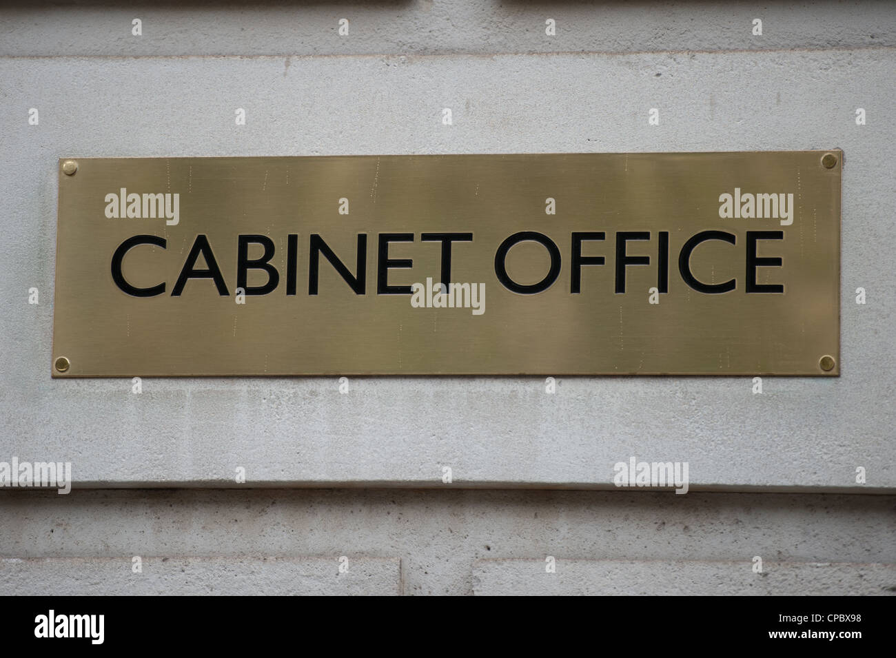 Cabinet Office Sign Stock Photo - Alamy