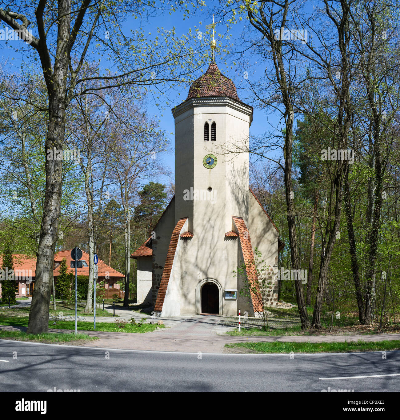 Former church of Pritzen, rebuilt in Spremberg, Lower Lusatia ...