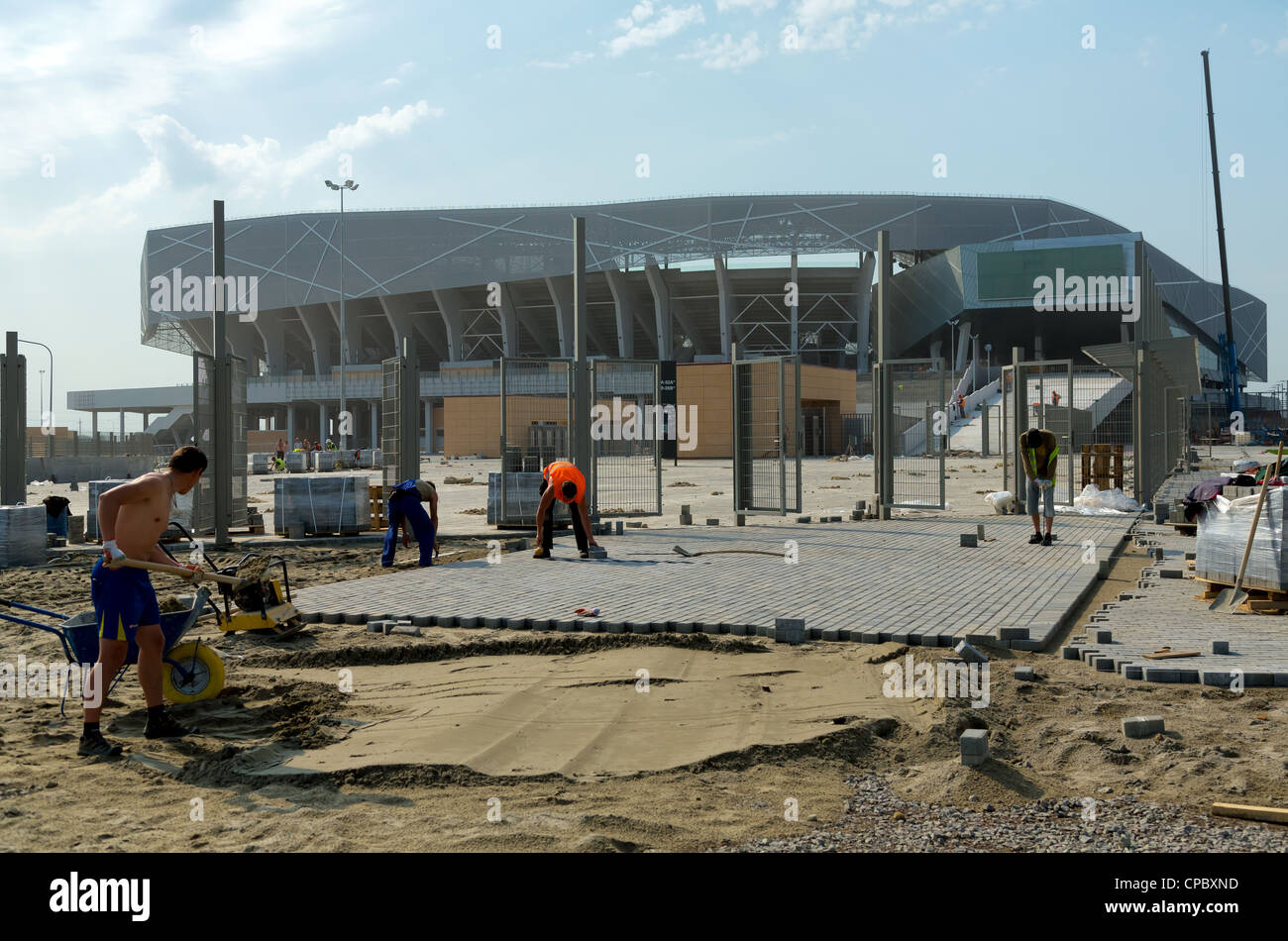 The Arena Lviv, venue for the UEFA Euro 2012, Lviv, Ukraine Stock Photo ...