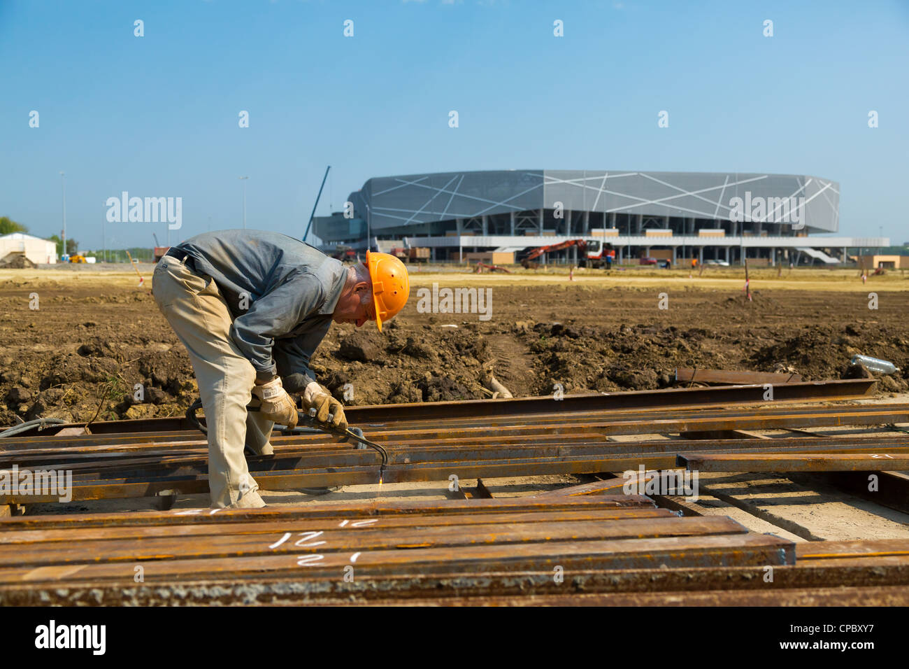 The Arena Lviv, venue for the UEFA Euro 2012, Lviv, Ukraine Stock Photo ...