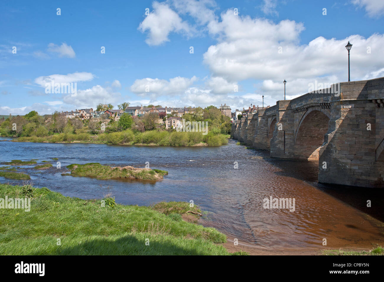 Corbridge on the River Tyne, Northumberland Stock Photo - Alamy
