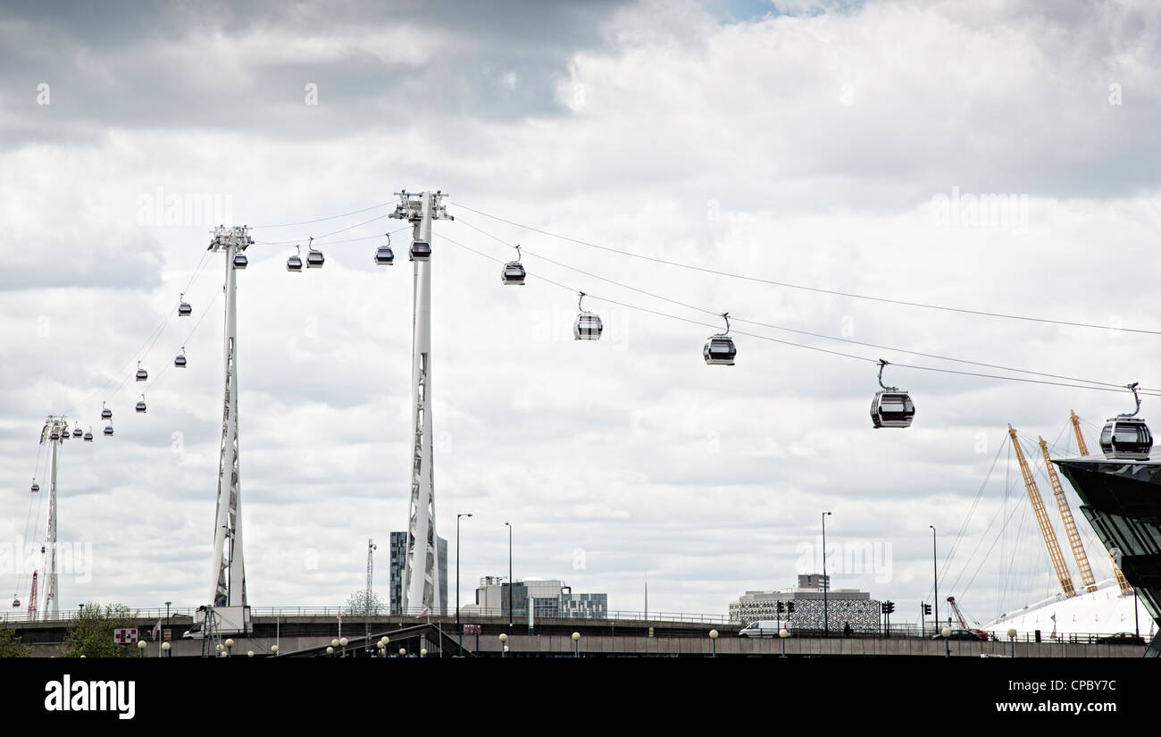 Emirates Air Line London cable car Stock Photo - Alamy