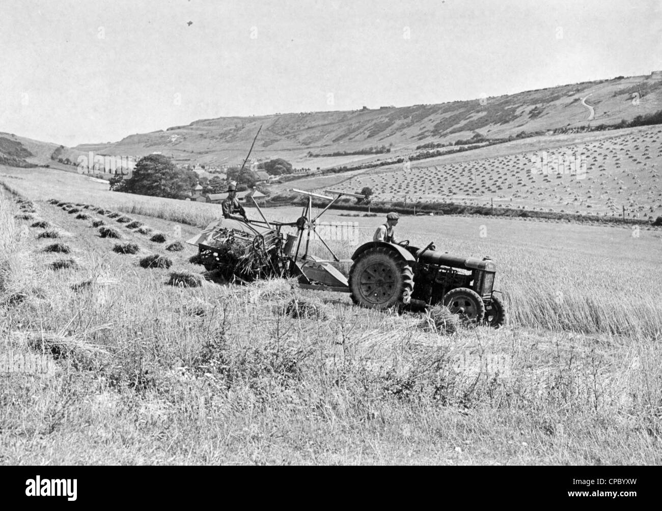 Corn binder Black and White Stock Photos & Images - Alamy