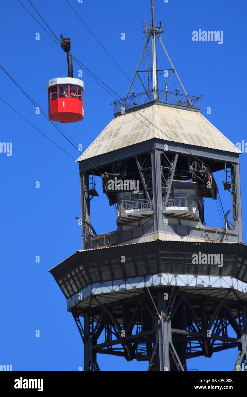 Cable car barcelona port tower hi-res stock photography and images - Alamy