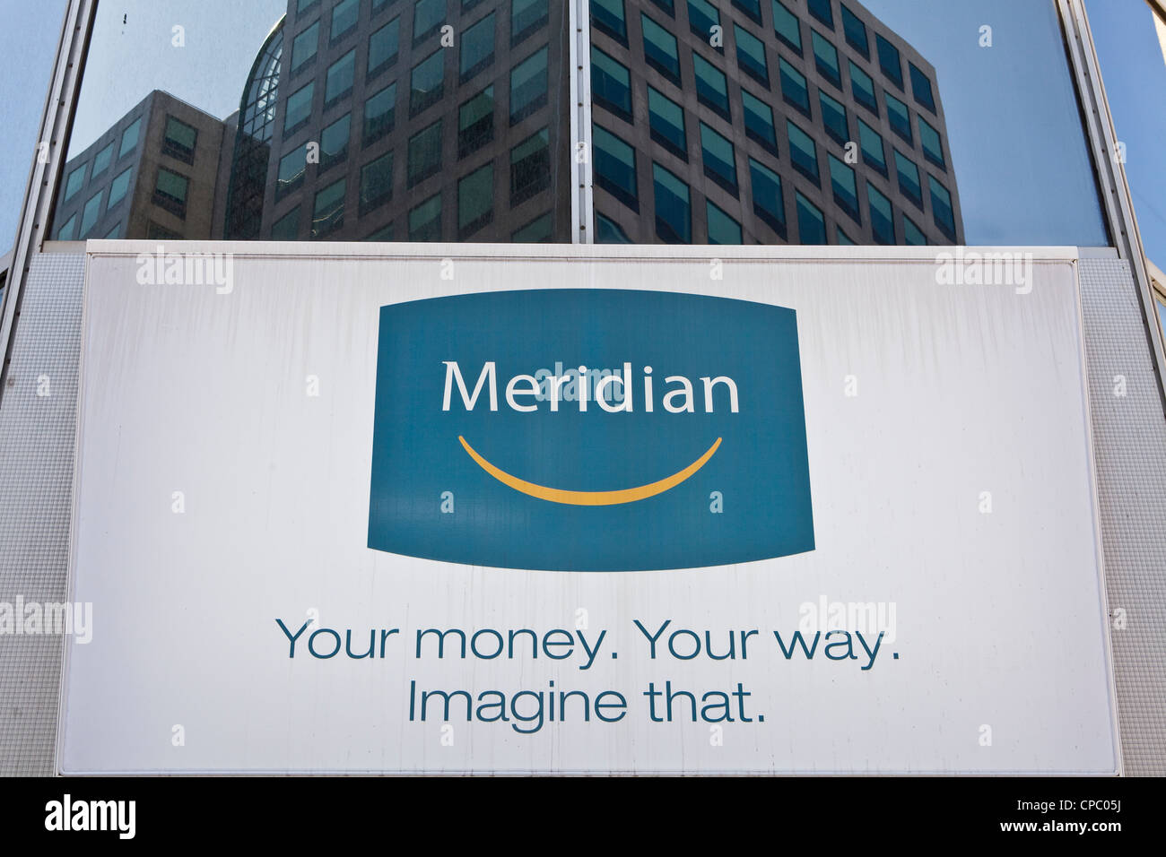 Meridian logo is seen on an office building in Ottawa Stock Photo - Alamy