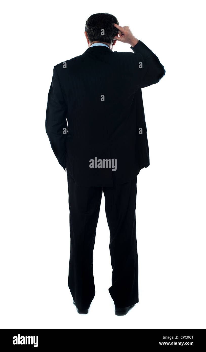 Back behind rear view Cut Out Stock Images & Pictures - Alamy