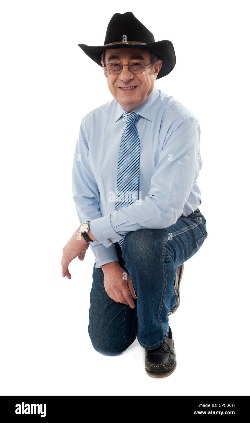 Old Man Wearing Cowboy Hat High Resolution Stock Photography and Images ...