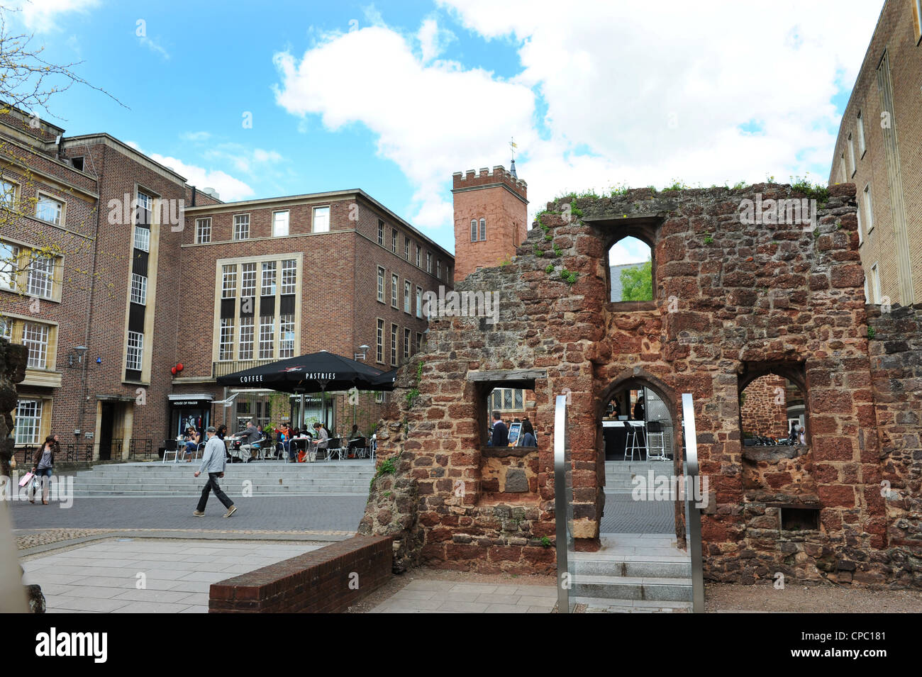 St Catherine's Almshouses Exeter Devon UK Stock Photo - Alamy