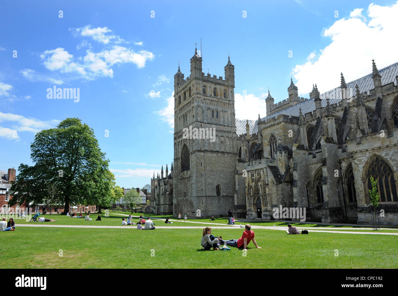 Exeter_cathedral hi-res stock photography and images - Alamy