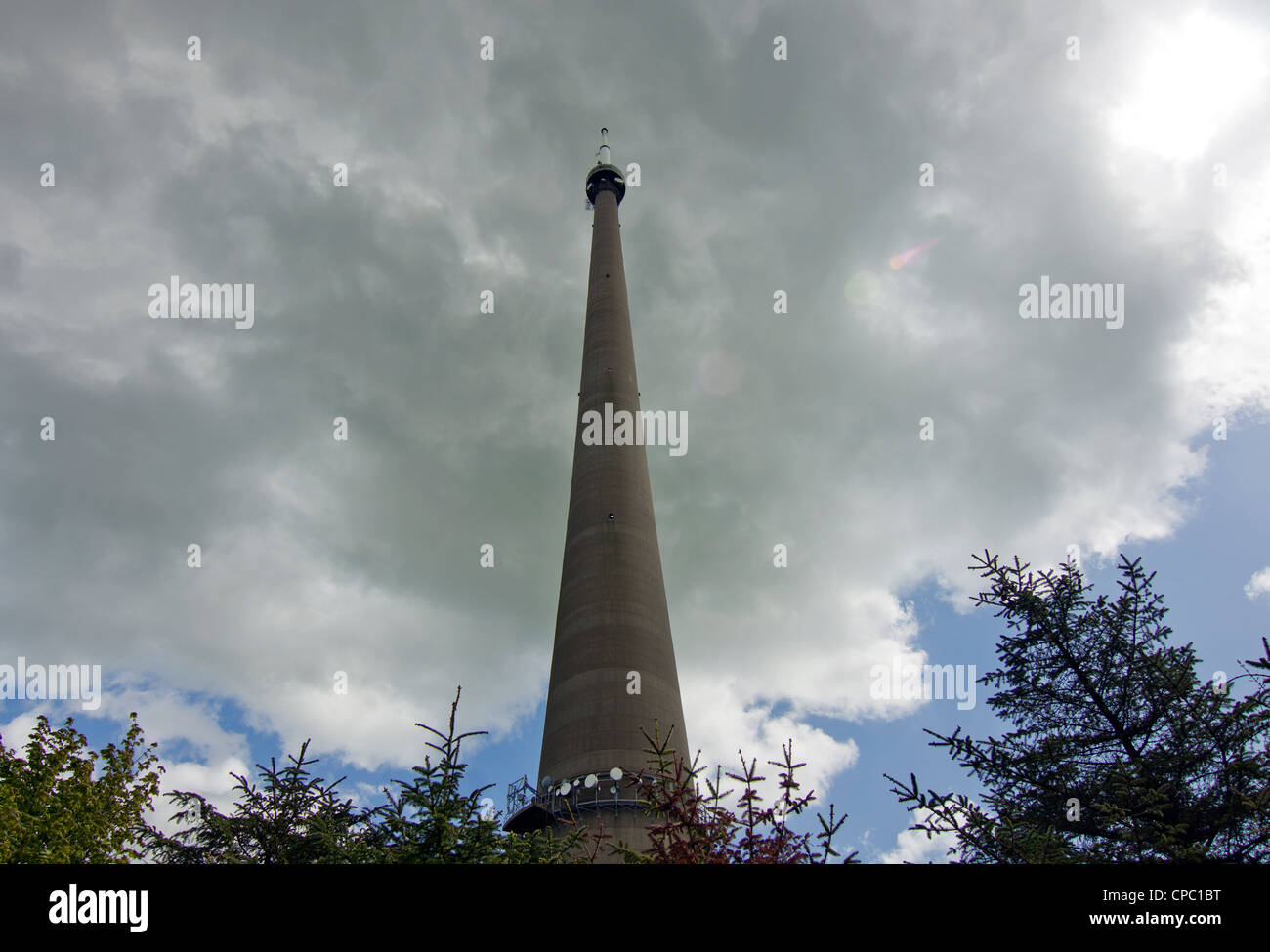 Emley Moor transmitting station Stock Photo - Alamy