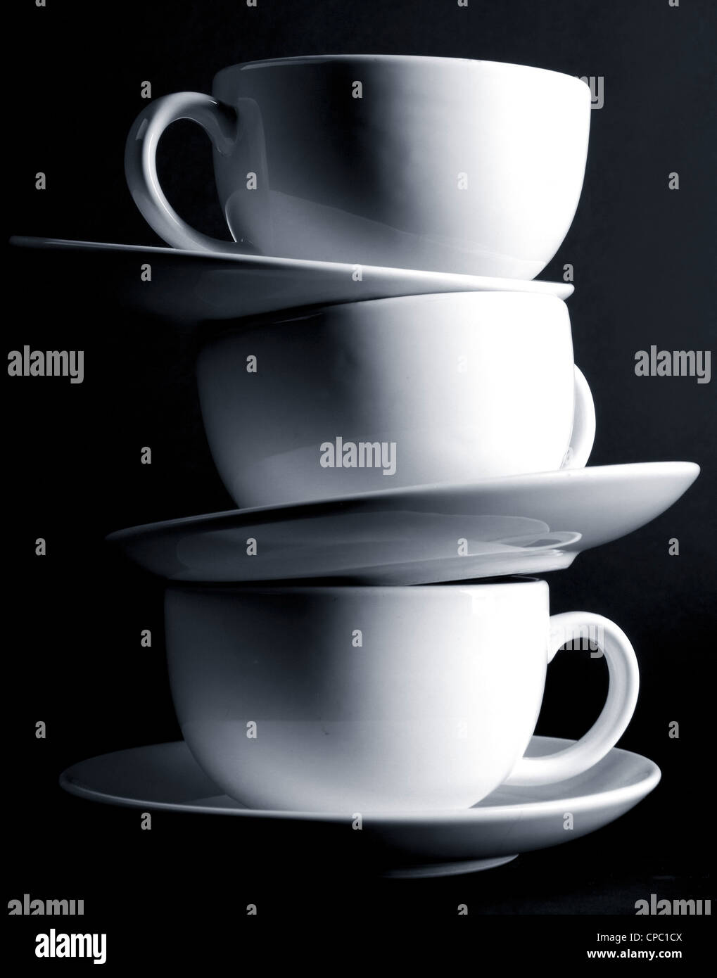 cups and saucers Stock Photo - Alamy