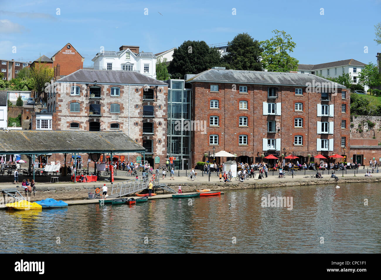 Exeter Quay, Exeter, Devon, UK Stock Photo - Alamy