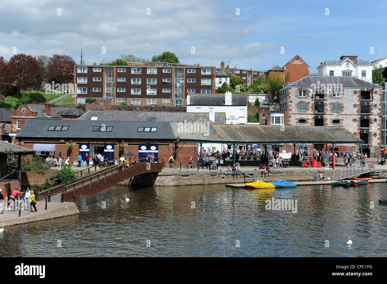The River Exe at Exeter Quay Devon, UK Stock Photo - Alamy