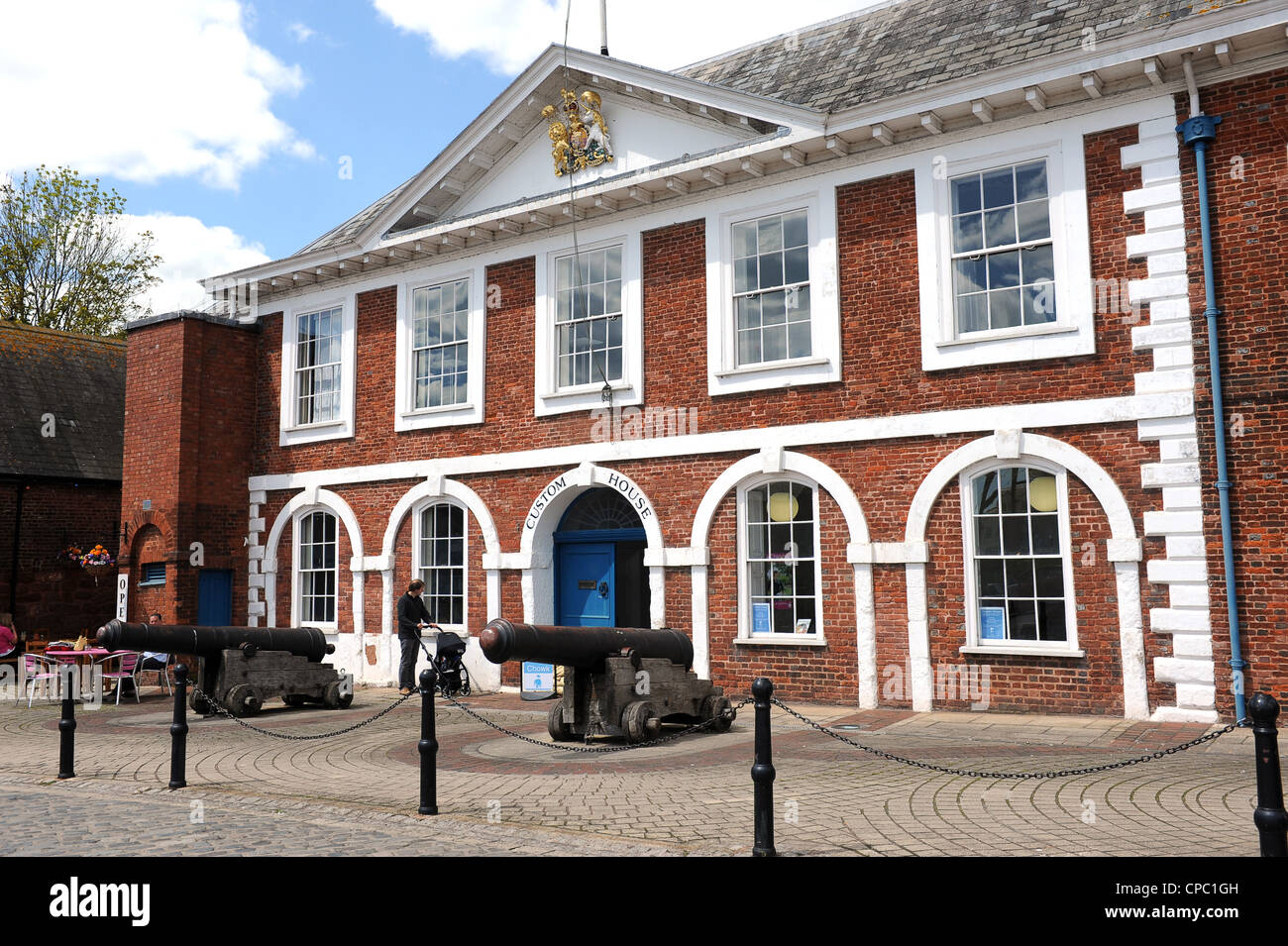 Exeter Quay The Custom House Stock Photo - Alamy