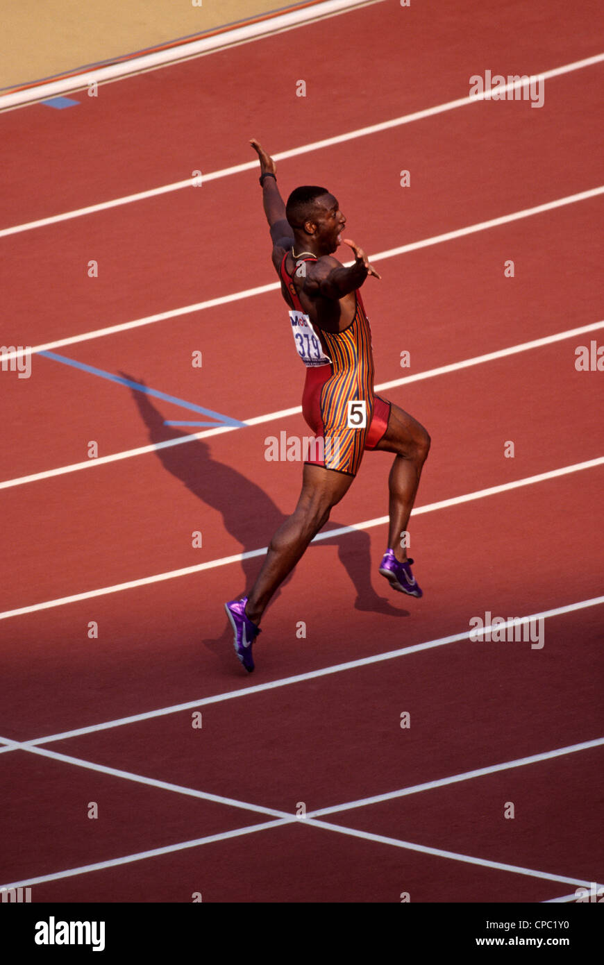 Michael johnson running track hi-res stock photography and images - Alamy
