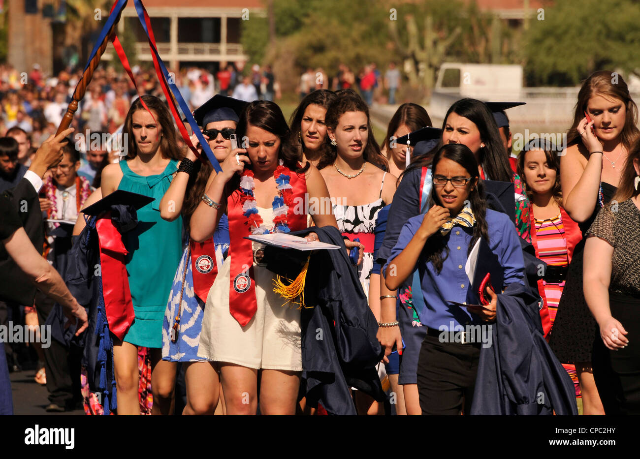 College graduation commencement ceremony Stock Photo - Alamy