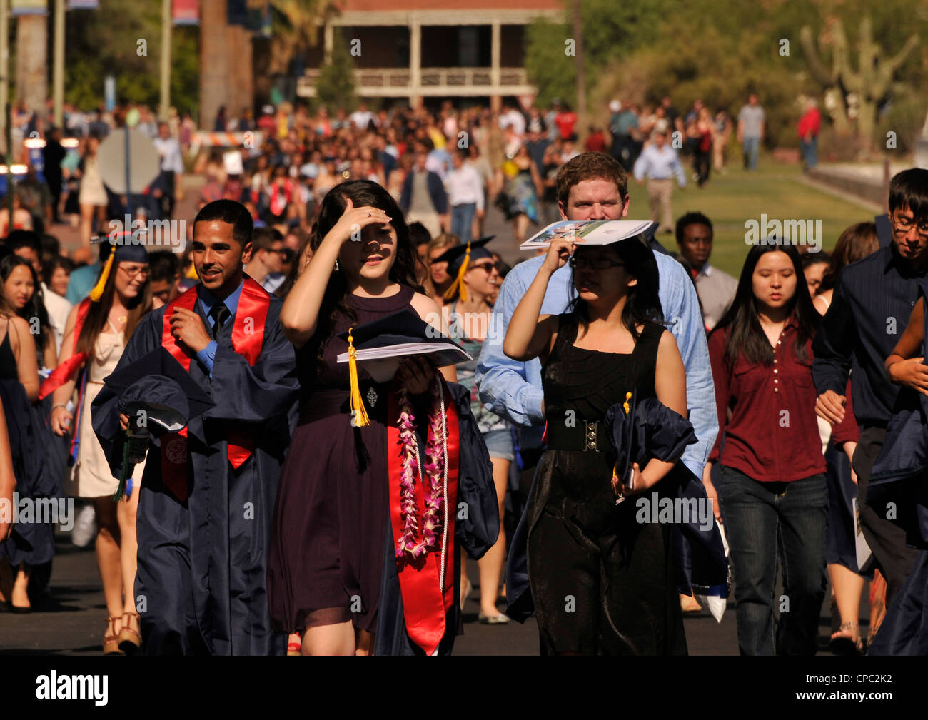 College graduation commencement ceremony Stock Photo - Alamy