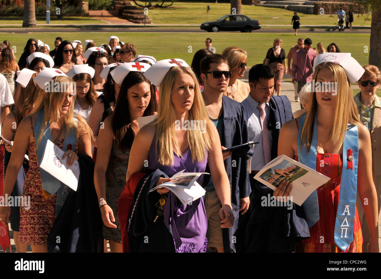 College graduation commencement ceremony Stock Photo - Alamy
