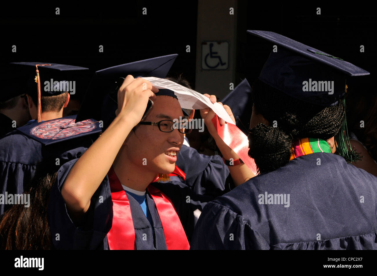 College graduation commencement ceremony Stock Photo - Alamy
