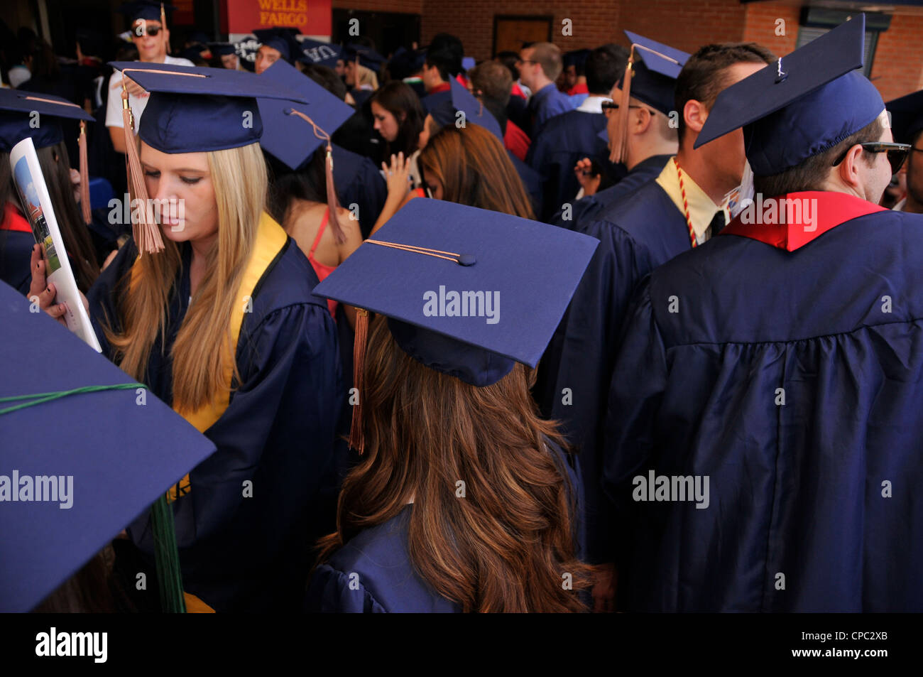 College graduation commencement ceremony Stock Photo - Alamy